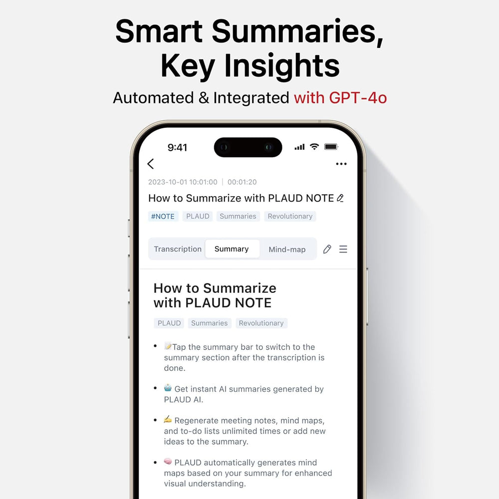 PLAUD NOTE – AI Voice Recorder for Meetings & Calls with ChatGPT Trans ...